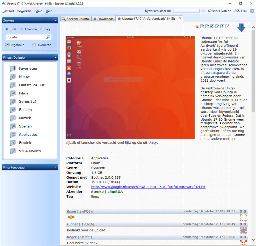 Spotnet 1.9.1.1 & 2.0 downloaden (2025 update)