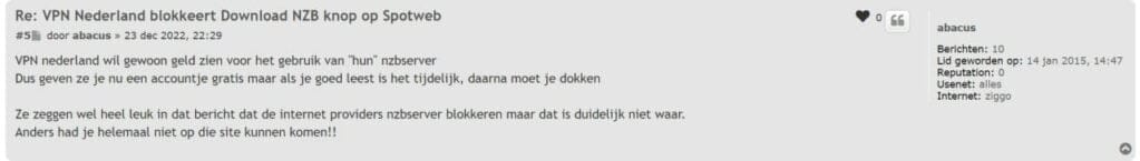 NZBServer geblokkeerd door VPN NL: Misleiding ontmaskerd!